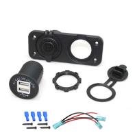 China 15W Dual QC2.0 USB Car Charger 12-24V Waterproof Car Mobile Charger for sale