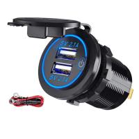 China Trendy Dual USB QC3.0 Car Phone Charger 5V 2.1A 12-24V With Safety Protection for sale