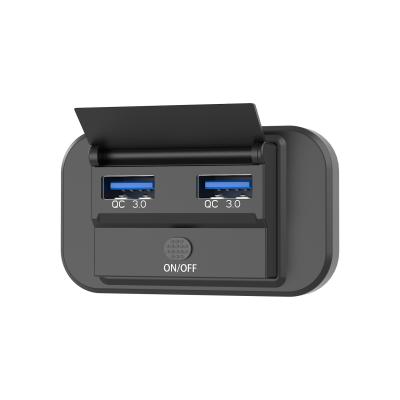 China Rv 12v Double Usb A Outlet QC3.0 Fast Charging for sale