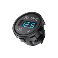 China Waterproof DC 12V 24V Digital Volt Meter, Car Battery Voltage Meter With LED Digital Display For Car Truck RV ATV Boat Marine for sale