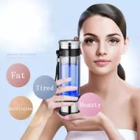 China Generator Ionizer H2 Rich Cup Filter Glass Health Maker Hydrogen Water Bottle Portable for sale