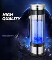 China Generator Ionizer H2 Rich Cup Filter Glass Health Maker Hydrogen Water Bottle Portable for sale