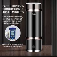China Portable Travel Home Office Hydrogen Inhaler Smart Hydrogen Rich Water Generator Cup for sale