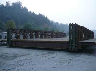 China compact 200# steel bailey bridge/portable steel bridge for sale