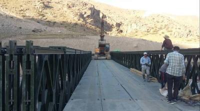 China steel bailey bridge/portable bridge/compact bridge Q345B GR50 painted green Compact 200 for sale