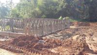 China compact 200# steel bailey bridge/portable steel bridge for sale