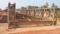 China compact 200# steel bailey bridge/portable steel bridge for sale