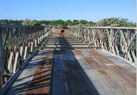 China compact 200# steel bailey bridge/portable steel bridge for sale