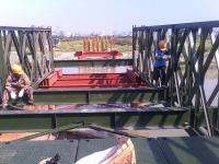 China compact 200# steel bailey bridge/portable steel bridge for sale