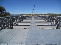 China two/double lane bailey bridge/compact steel bridge Q345B green painted for sale