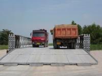 China two/double lane bailey bridge/compact steel bridge Q345B green painted for sale