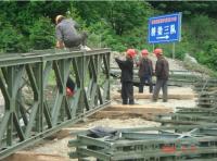 China steel bailey bridge/portable bridge/compact bridge Q345B GR50 painted green for sale