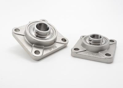 China SUCF210 Stainless Steel Pillow Block Ball Bearing Unit 50mm Bore 4-Hole Flange with Socket Set Screws for sale