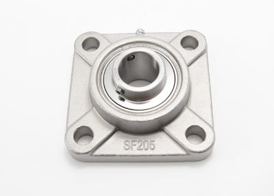 China Stainless Steel Flange Mounted Pillow Block Bearing SUCFX05 25mm Bore 4-Hole Relubricatable Housing for sale