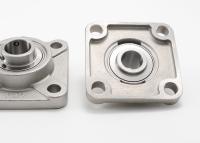 China Stainless Steel Flange Mounted Pillow Block Bearing SUCFX05 25mm Bore 4-Hole Relubricatable Housing for sale