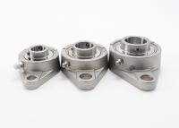 China SHCFLU204 2-Bolt Flange Mount Bearing with Eccentric Locking Collar - 20mm Bore, 112.5mm Dimension for sale