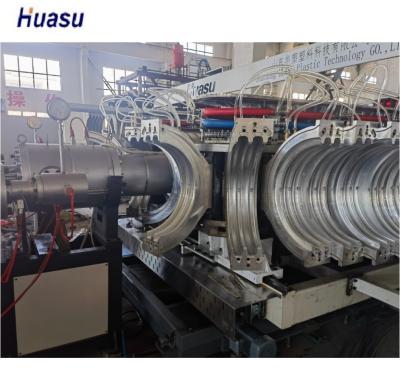 China Efficiently Manufactured HDPE / PP Double Wall Corrugated Pipe Production Line For B2B Purchasing for sale