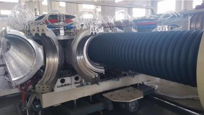 China High Speed Double Wall Corrugated Pipe Extrusion Line With 20CrMnTi Gear Material And PLC Control System for sale