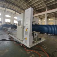 China Durable Double Wall Corrugated Pipe Extrusion Line with Full Intermeshing Engagement System and Single-Screw Design for 250-1000kg/h Capacity for sale