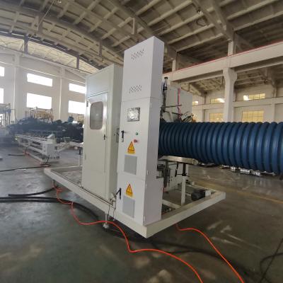 China Durable Double Wall Corrugated Pipe Extrusion Line with Full Intermeshing Engagement System and Single-Screw Design for 250-1000kg/h Capacity for sale