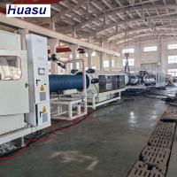 China 32-1600mm Diameter Double Wall Corrugated Pipe Extrusion Line with Socket Online and 520kW Installed Power for sale