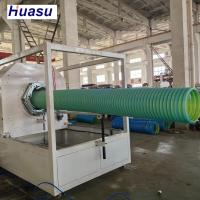 China 32-1600mm Diameter HDPE Corrugated Pipe Extruder Machine with Single Screw Technology and Planetary Cutting for sale