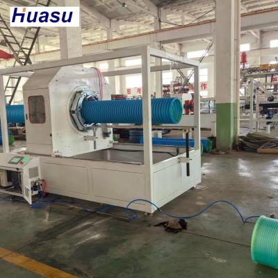 China Advanced Double Wall Corrugated Pipe Extrusion Line with Helical Gear and Belling-on-line Expansion Mode Featuring High Quality Alloy Steel Die Head for sale