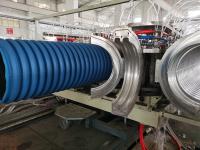 China PVC PP PE Single Double Corrugated Pipe Extrusion Line With High Efficiency Pipe Machine for sale