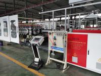 China PVC PP PE Single Double Corrugated Pipe Extrusion Line With High Efficiency Pipe Machine for sale