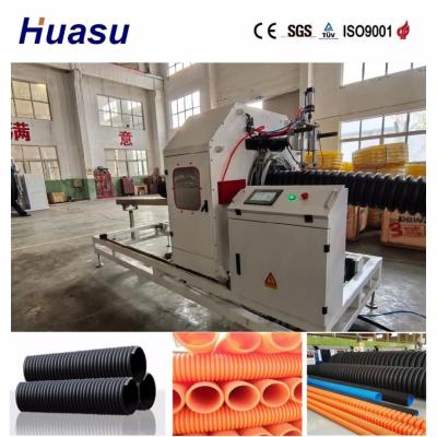 China Automatic Single Wall Corrugated Pipe Extrusion Line for PVC/PE/MPP/PA/HDPE with 32mm-1600mm Diameter Range and 200-2000kg/h Output for sale