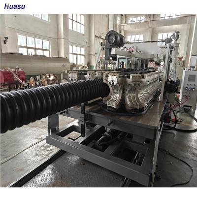 China High Speed Planetary Cutting Double Wall Corrugated Pipe Extrusion Line with Integral Type Extruder and Hardness HV>740 for 32mm-200mm Screw Diameter for sale