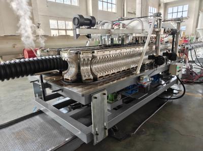 China Integral Type Extruder Double Wall Corrugated Pipe Extrusion Line with 75mm-315mm Screw Diameter and HV>740 Barrel Screw for sale