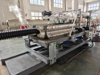 China Double Wall Corrugated Pipe Extrusion Line with 1 Set Water Tank, Screw Diameter 75mm-315mm, and Integral Type Extruder for sale
