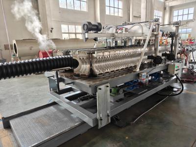 China Customizable Double Wall Corrugated Pipe Extrusion Line with 75mm-315mm Screw Diameter and 1 Set Water Cooling Tank for sale
