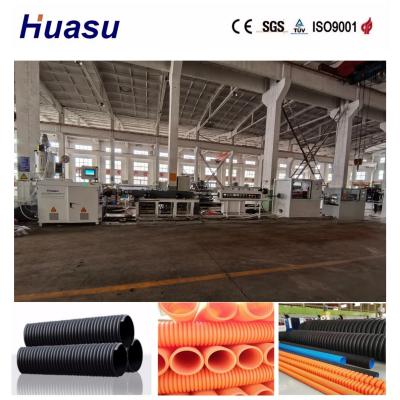 China Air Cooling And Water Cooling Cable Protection Pipe Extrusion Line with Nitriding Treatment Screw for 32mm-1600mm Pipe Diameter Range for sale