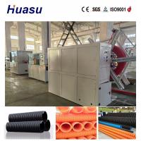 China Single Wall Corrugated Pipe Extrusion Line with PLC Control System for 32mm-1600mm Pipes and 200-2000kg/h Production for sale