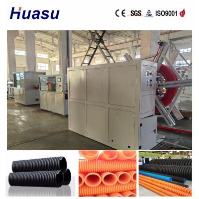 China Single Wall Corrugated Pipe Extrusion Line with PLC Control System for 32mm-1600mm Pipes and 200-2000kg/h Production for sale