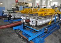 China 9-400mm Single Wall Corrugated Pipe Machine / PE Carbon Spiral Pipe Extrusion Line for sale