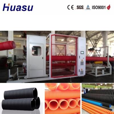 China High Productivity Double Wall Corrugated Pipe Extrusion Line with PLC Control for 32mm-1600mm Pipe Diameter for sale