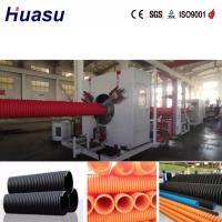 China Double Wall Corrugated Pipe Extrusion Line with 32mm-1600mm Inner Diameter, Siemens PLC Control, and Aluminium Alloy Mould for sale