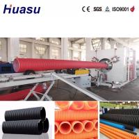 China Double Wall Corrugated Pipe Extrusion Line with 32mm-1600mm Inner Diameter, Siemens PLC Control, and High Productivity for sale