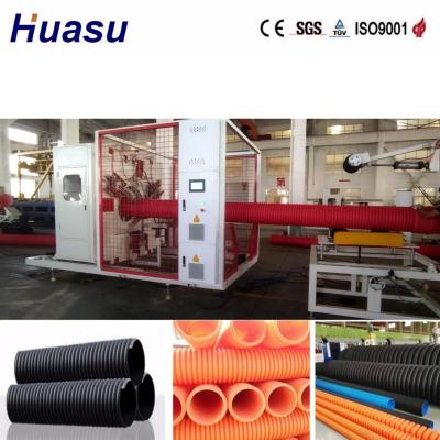 China High Productivity Double Wall Corrugated Pipe Extrusion Line with PLC Control for 32mm-1600mm Inner Diameter DWC Pipe Production for sale