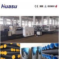 China Double Wall Corrugated Pipe Extrusion Line with Belling-on-line Expansion Mode PLC Control for 32-1600mm Diameter Pipes for sale