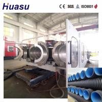 China Double Wall Corrugated Pipe Extrusion Line with Belling-on-line Expansion Mode PLC Control for 32-1600mm Diameter Pipes for sale