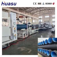 China Plastic PE PVC  Flexible  Dual Wall Corrugated Pipe Making Machine for sale