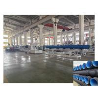 China Manufacturing Plant Electric Conduit Plastic HDPE Dual Wall Corrugated Pipe Extrusion Production Line for sale