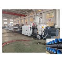 China Manufacturing Plant Electric Conduit Plastic HDPE Dual Wall Corrugated Pipe Extrusion Production Line for sale