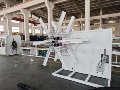 China Non-dust Cutting Plastic Pipe Production Extrusion Line Equipped with Water Cooling System Adjustable Flow Enhancing Pipe for sale