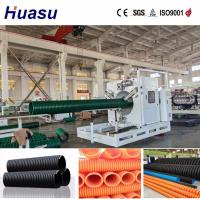 China PLC Controlled Double Wall Corrugated Pipe Extrusion Line for High Productivity with 32-1600mm Pipe Diameter for sale