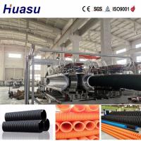 China PLC Controlled Double Wall Corrugated Pipe Extrusion Line for High Productivity with 32-1600mm Pipe Diameter for sale